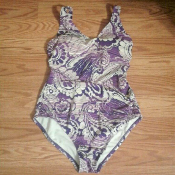 Speedo | Swim | Speedo Purple Floral One Piece | Poshmark
